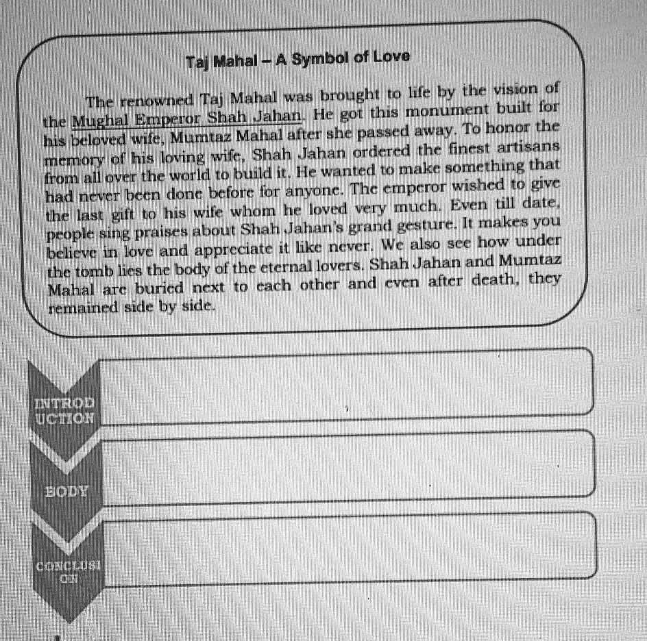 taj mahal a symbol of love the renowned taj mahal was brought to life ...