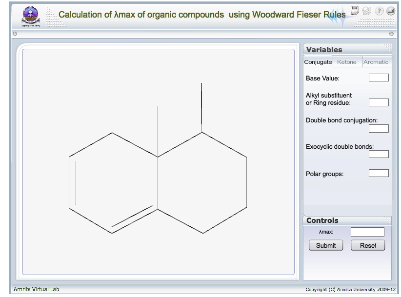 calculation of amax of organic compounds using woodward fieser rules ...