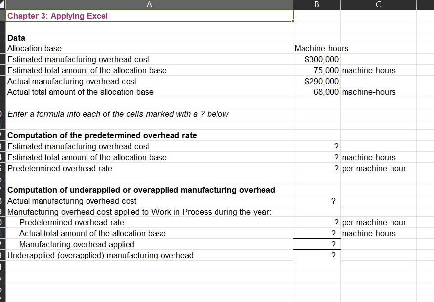 SOLVED: Texts: After entering formulas in all of the cells that ...