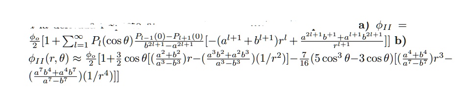 SOLVED: Two concentric spherical shells of radius a and b (b > a) are divided into two ...