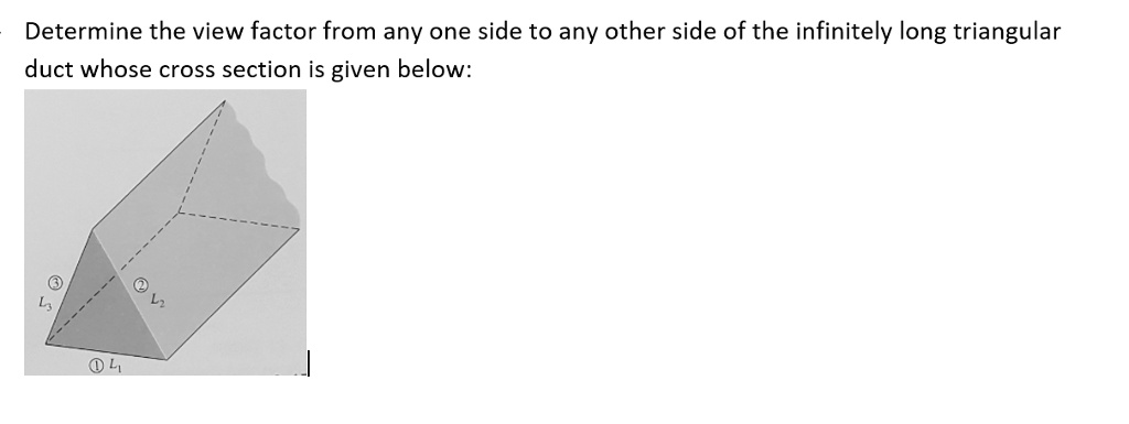 [GET ANSWER] Determine the view factor from any one side to any other ...