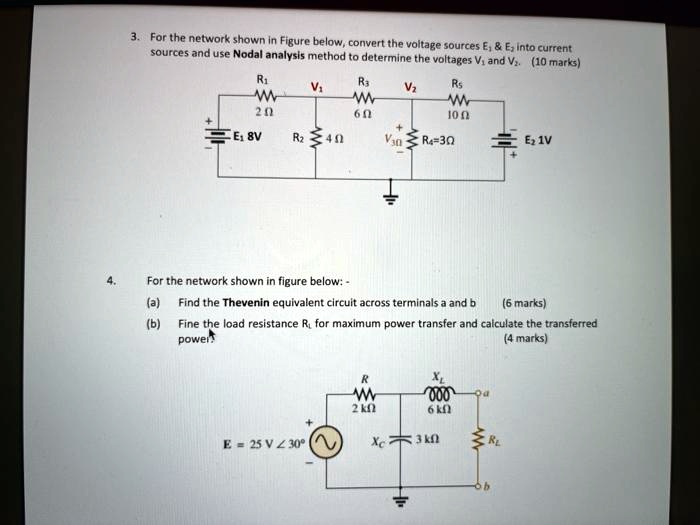 3for the network shown in figure belowconvert the voltage sources eeinto current sources and use ...