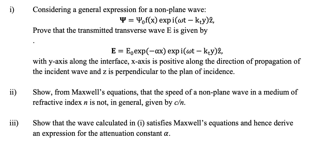 please only answer iii i have included i for reference since it is ...