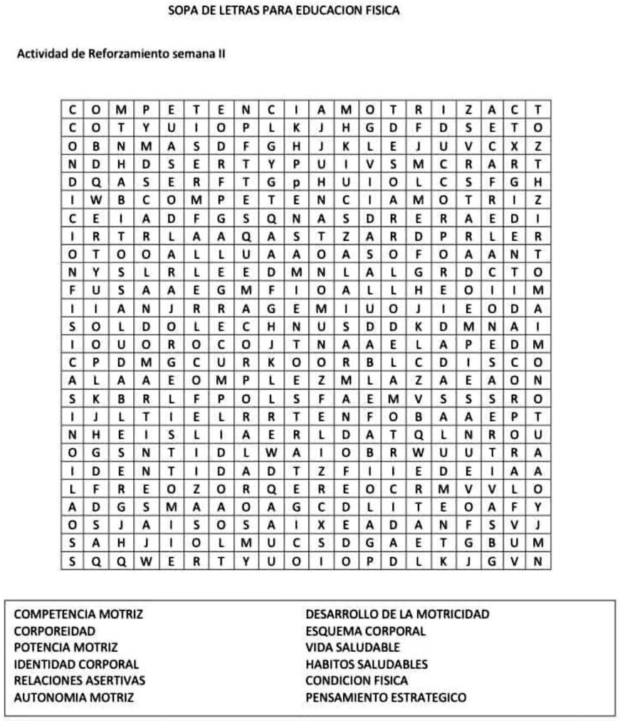 SOLVED: ayuda con la sopa de letras SOPA DE LETRAS PARA EDUCACION ...