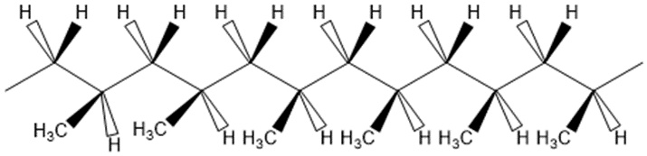 SOLVED: Although polypropylene adopts randomly twisted and turned ...