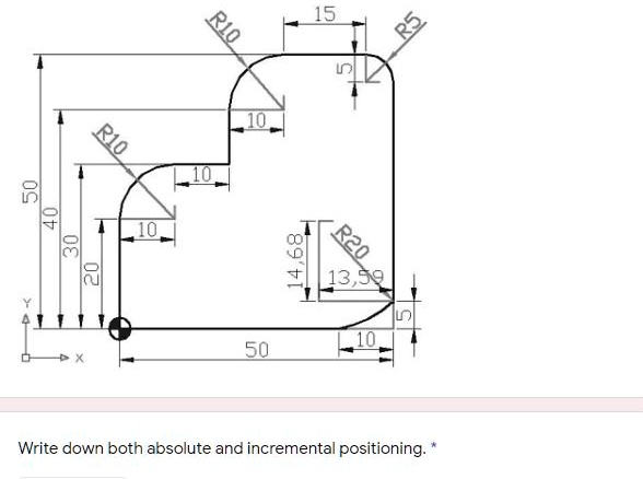 SOLVED: Write down both absolute and incremental positioning. SOLVED: Write down both absolute and incremental positioning.