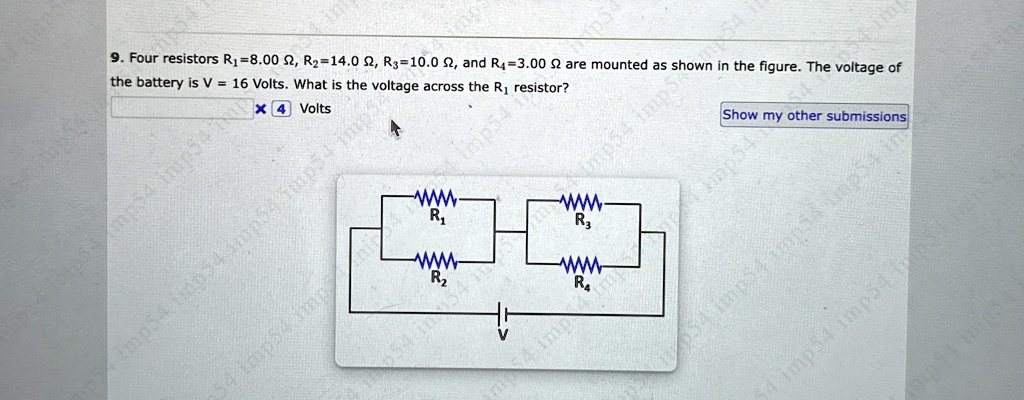 9 four resistors r1800 r2140 r3100 and r1300 are mounted as shown in ...