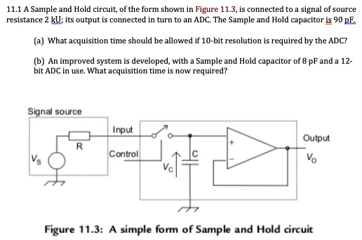 111 a sample and hold circuit of the form shown in figure...
