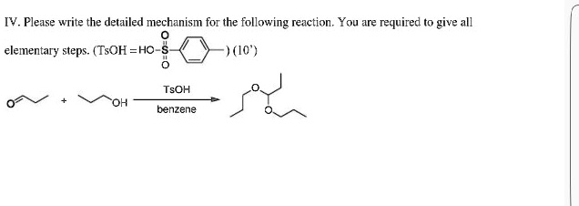 SOLVED:[V. Please write the detailed mechanism for the following ...