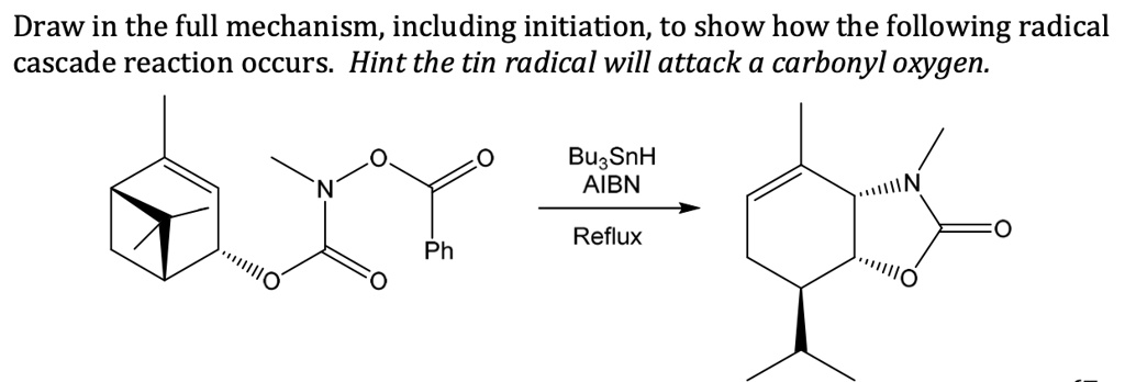 Draw in the full mechanism, including initiation, to show how the ...
