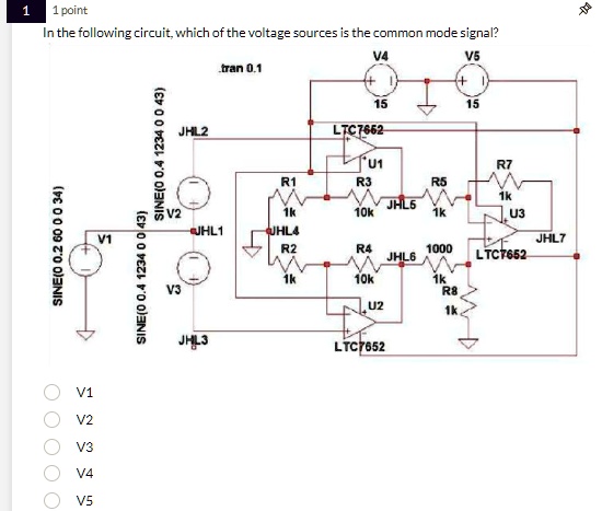 SOLVED: In the following circuit, which of the voltage sources is the ...