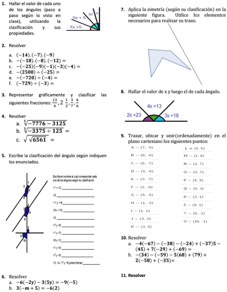 SOLVED: ayudaaa :(, alguien? Hallar el valor de cada uno los ángulos ...
