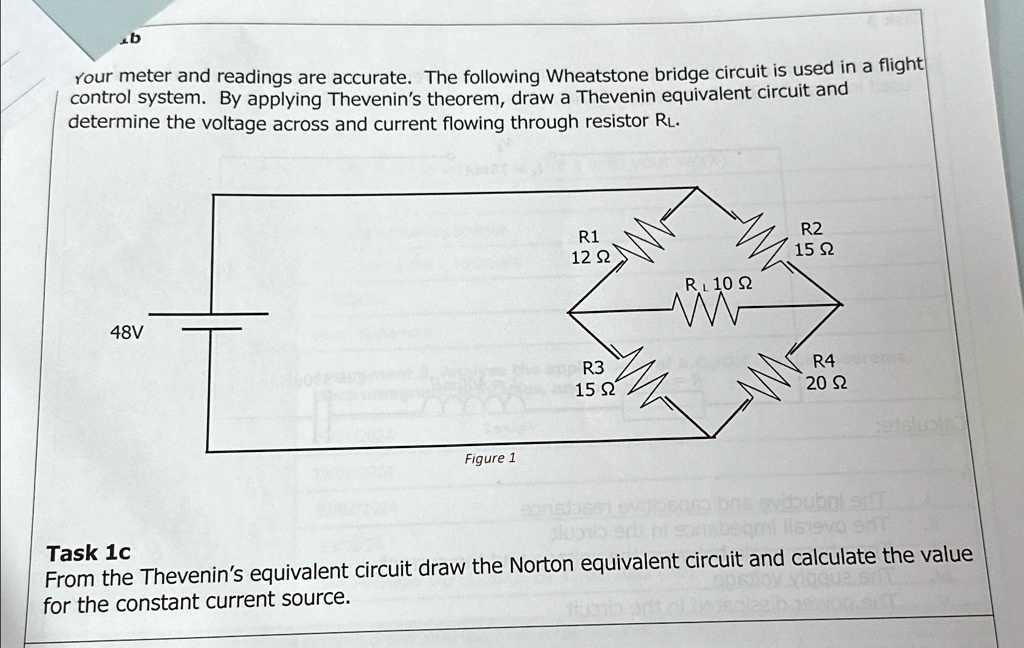 your meter and readings are accurate the following wheatstone bridge circuit is used in a flight ...
