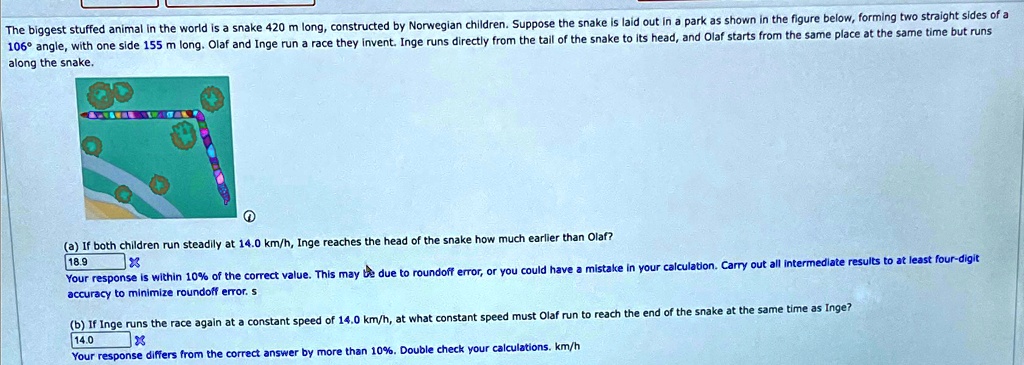 The biggest stuffed animal in the world is a snake 420m long, constructed by Norwegian children ...