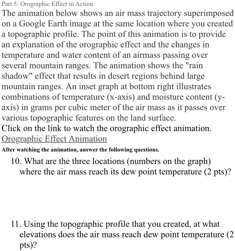 Adiabatic Processes and the Orographic Effect Part 5: Orographic Effect ...
