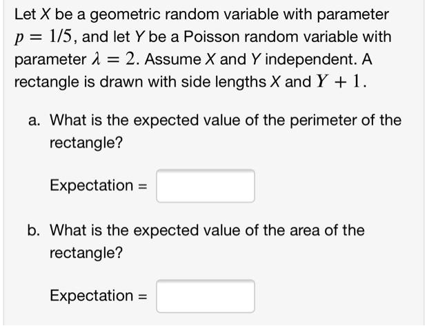 Solved Let X Be A Geometric Random Variable With Parameter P 1 5