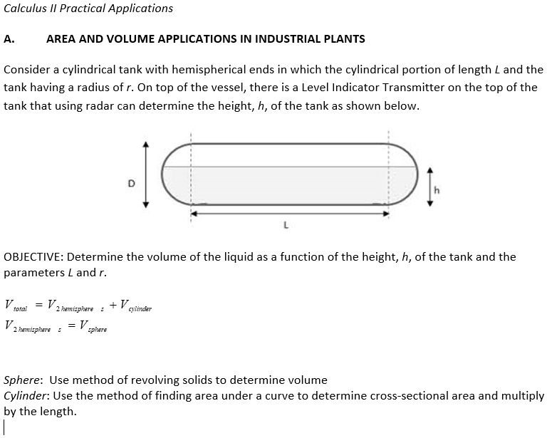 calculus ii practical applications area and volume applications in ...