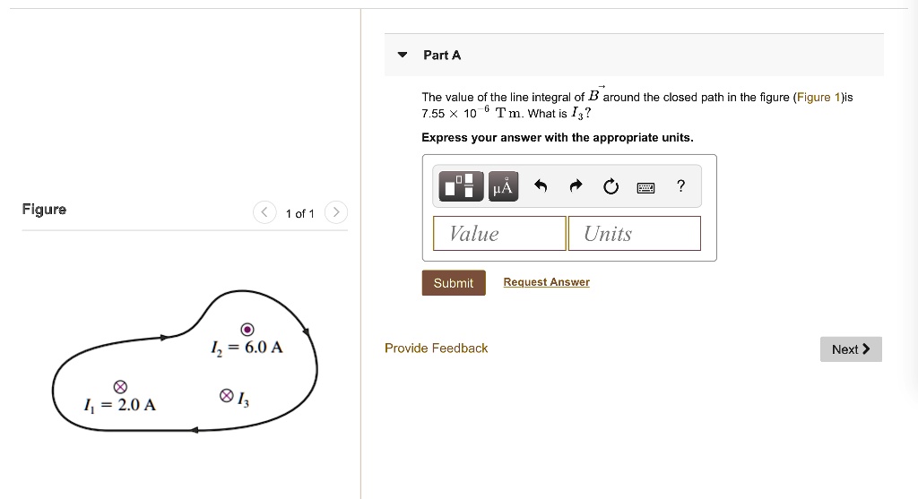 SOLVED: Part A The value of the line integral of B around the closed ...