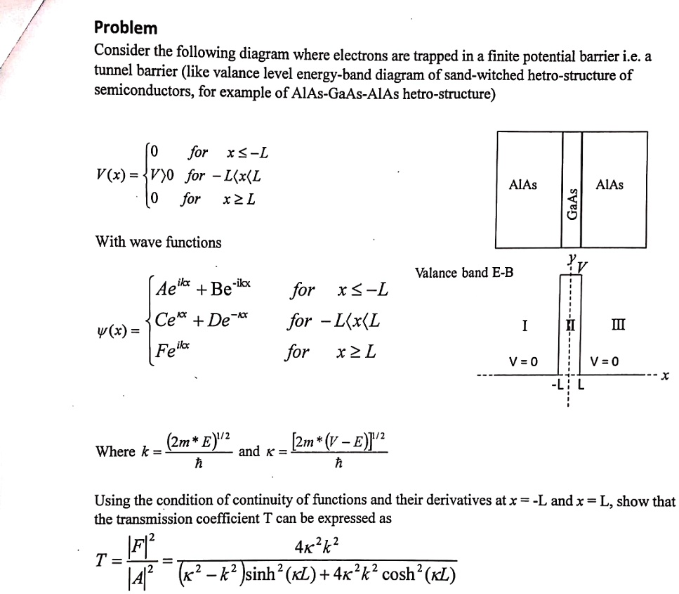 SOLVED: Problem: Consider the following diagram where electrons are ...