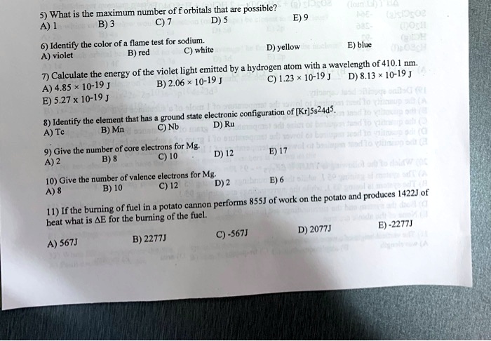 what is the maximum number of f orbitals that are possible 6 1 to b 3 d ...