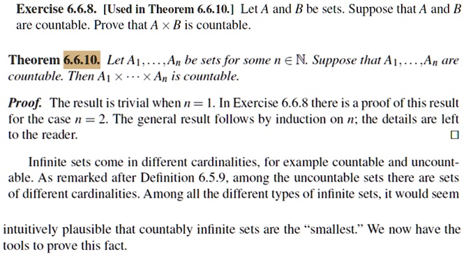 SOLVED: Exercise 6.6.8 - [Used in Theorem 6.6.10.] Let A and B be sets ...
