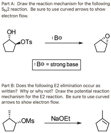 SOLVED: Part A: Draw the reaction mechanism for the following Si2 ...