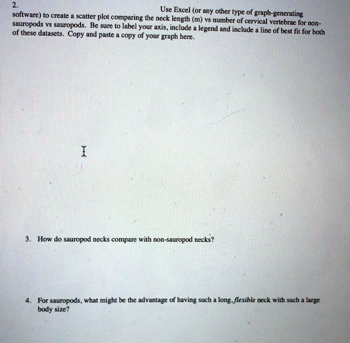 SOLVED:softwarc) Use Excel (Or any other type of graph-generating t0o ...