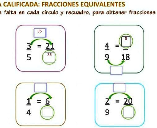 SOLVED: fracciones equivalentes CALIFICADA: FRACCIONES EQUIVALENTES ... SOLVED: fracciones equivalentes CALIFICADA: FRACCIONES EQUIVALENTES ...