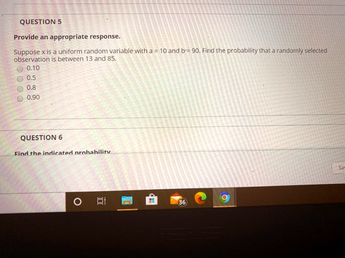 Solved Question 5 Provide An Appropriate Response Suppose X Is A