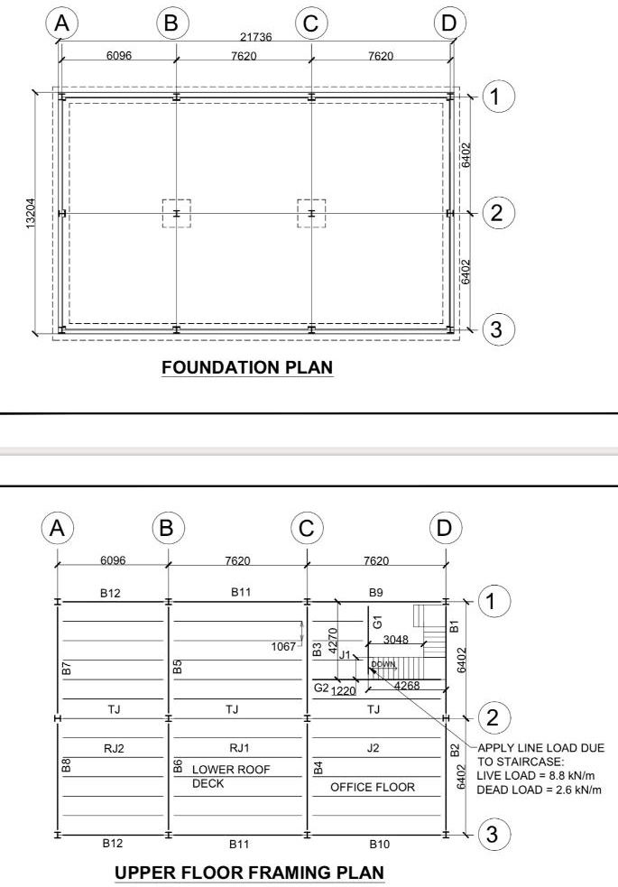 SOLVED: ASAP please. determine the live load, snow load, and lead load ...