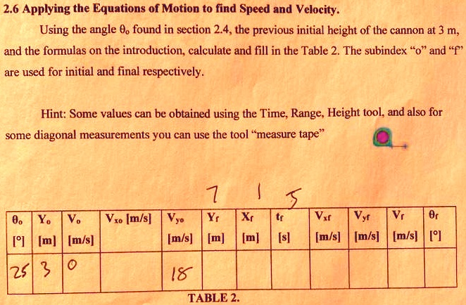 26 applying the equations of motion to find speed and velocity using ...