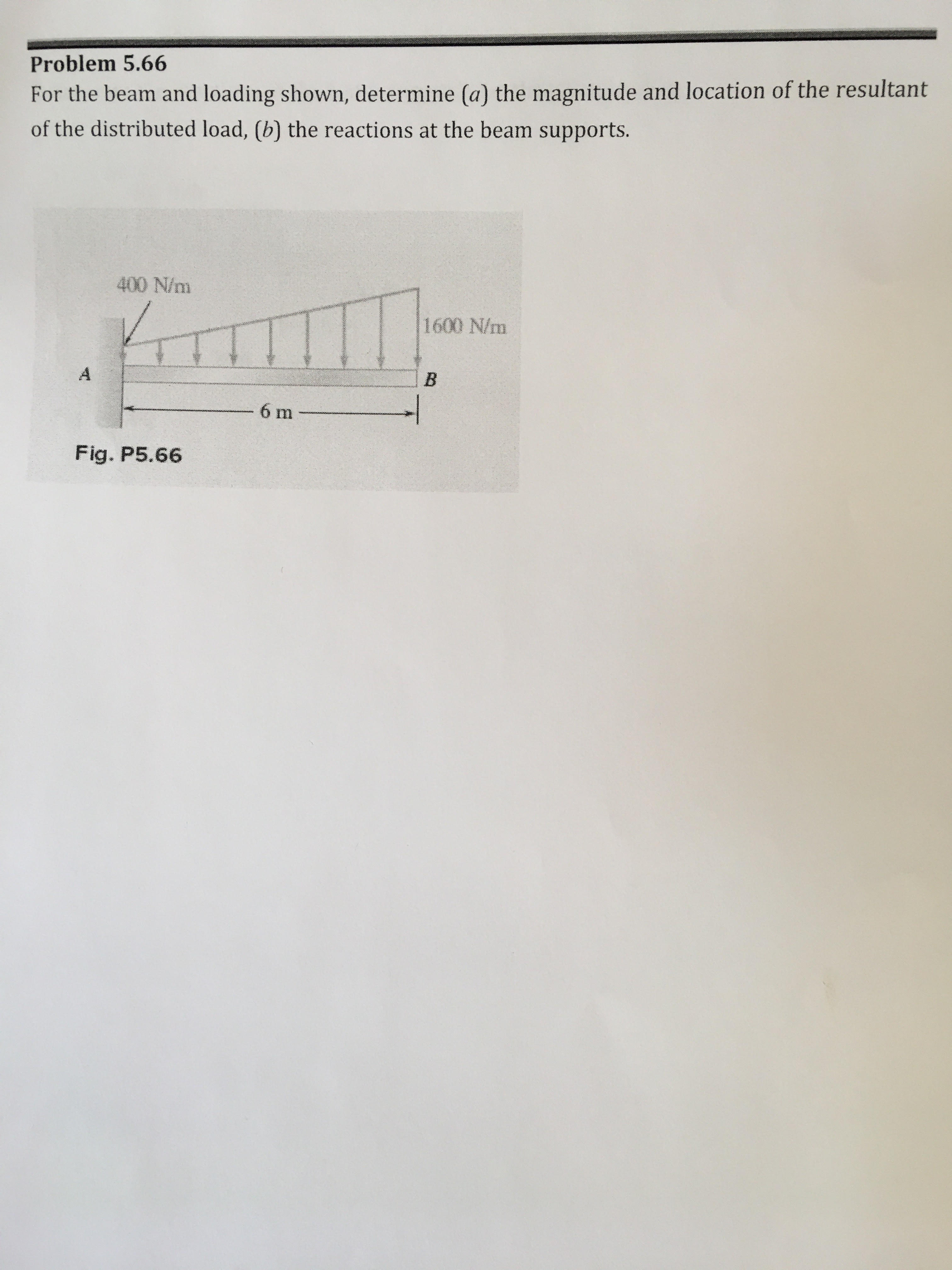 for the beam and loading shown determine a the magnitude and location ...