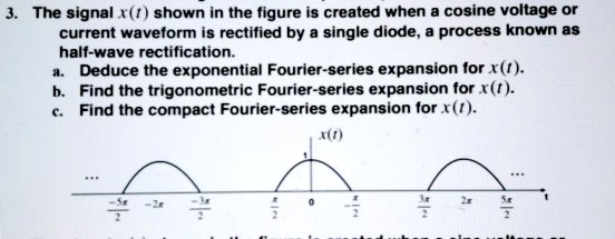 the signal x shown in the figure is created when a cosine voltage or ...
