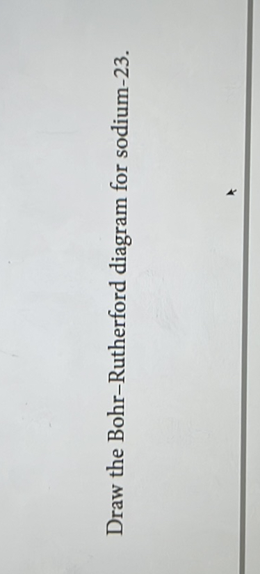 draw the bohr rutherford diagram for sodium 23