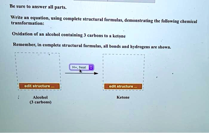 SOLVED: Be sure to answer all parts: Write an equation, using ...