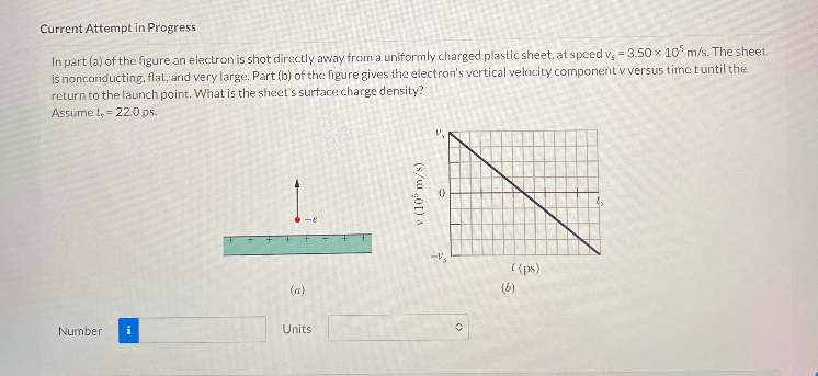 current attempt in progress in part a of the figure an electron is shot directly away from a ...