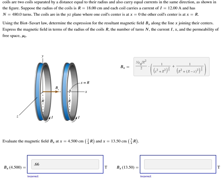 SOLVED: Helmholtz coils are frequently used in experiments because they ...