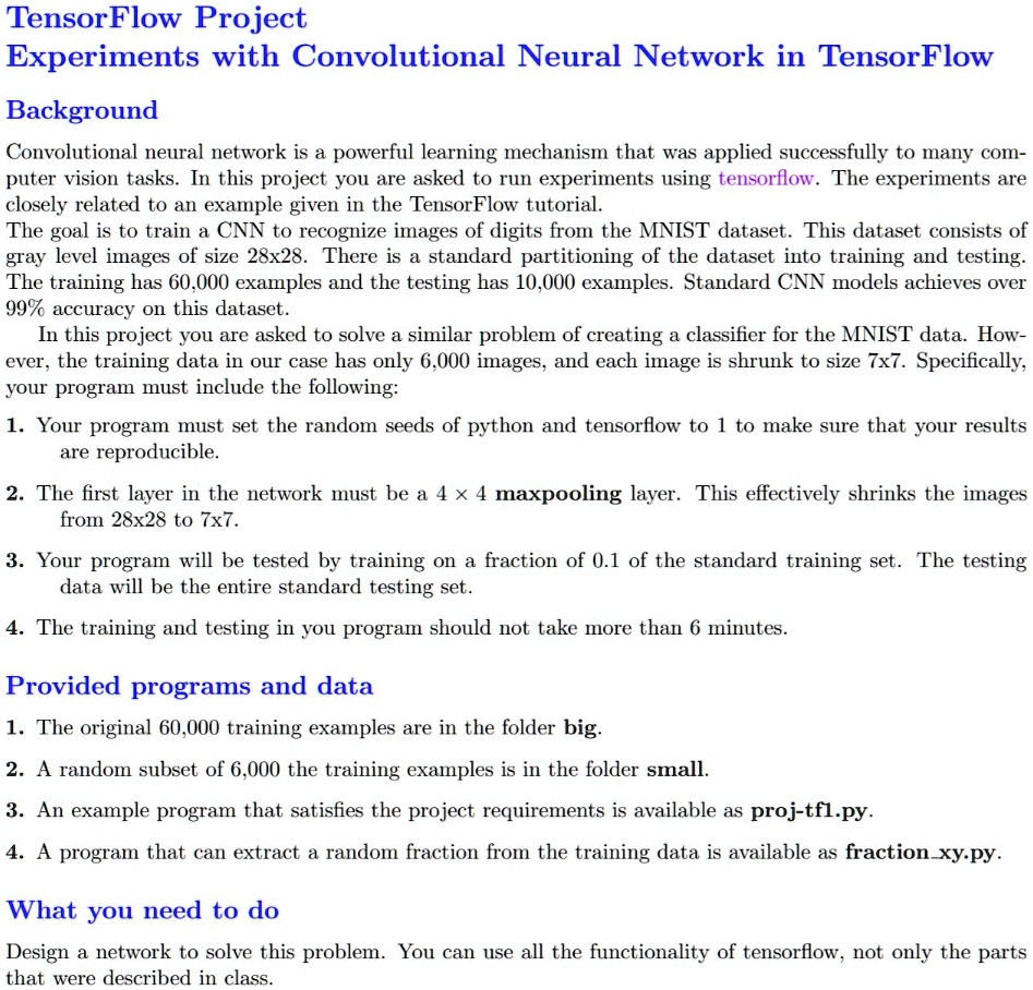 TensorFlow Project Experiments with Convolutional Neural Network in ...