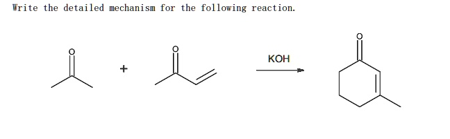 SOLVED: Write the detailed mechanism for the following reaction: KOH