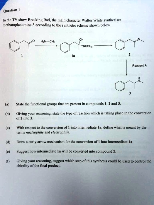 SOLVED: In the TV show Breaking Bad, the main character Walter White ...