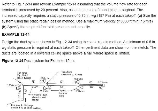 SOLVED: Refer to Fig: 12-34 and rework Example 12-14 assuming that the ...