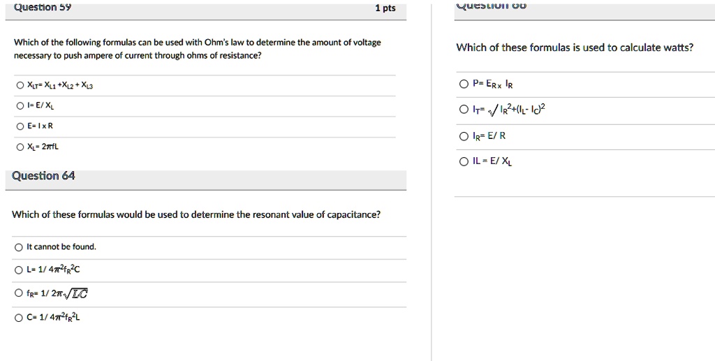 SOLVED: please answer all three for a like/ Thank you Question 59 1pts ...