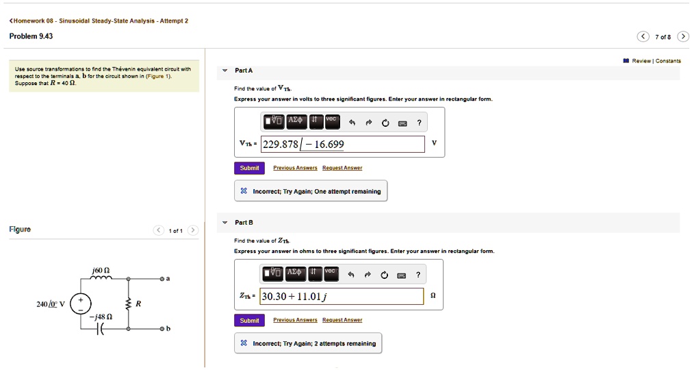 SOLVED: Use source transformations to find the ThÃ©venin equivalent ...