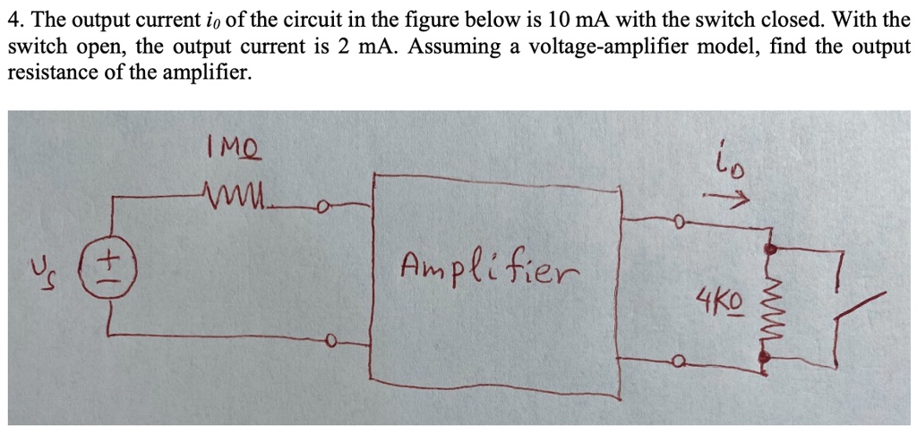 SOLVED: 4. The output current io of the circuit in the figure below is ...