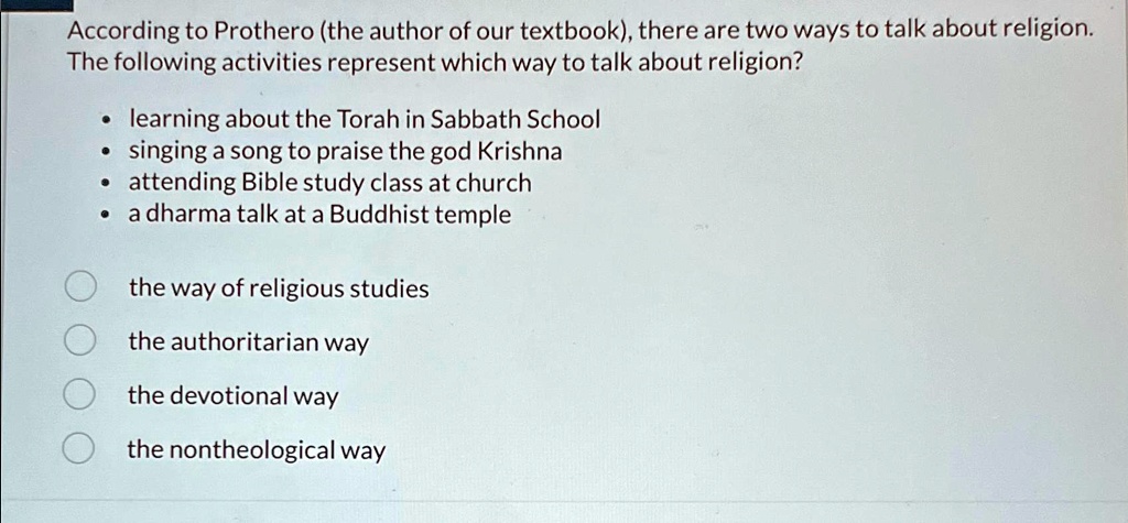According to Prothero (the author of our textbook), there are two ways ...