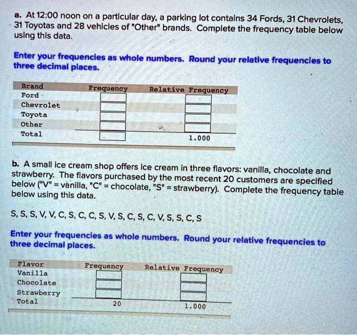 SOLVED:At 12.00 noon on a particular day; parking lot contalns 34 Fords ...