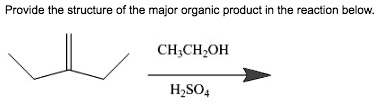 [GET ANSWER] Provide the structure of the major organic product in the ...