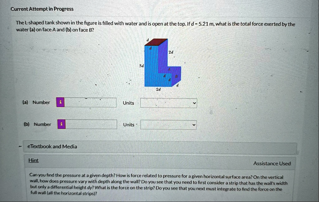 current attempt in progress the l shaped tank shown in the figure is ...