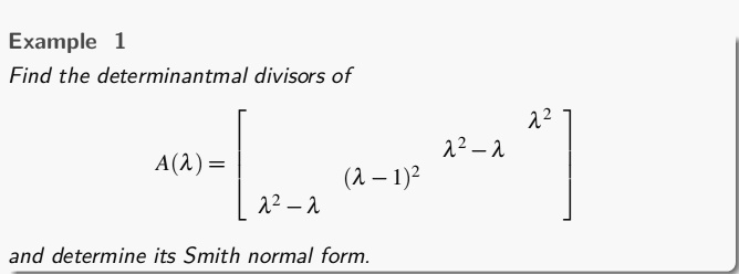 SOLVED: Example 1: Find the determinant and divisors of 1.2 22-1 42 and ...