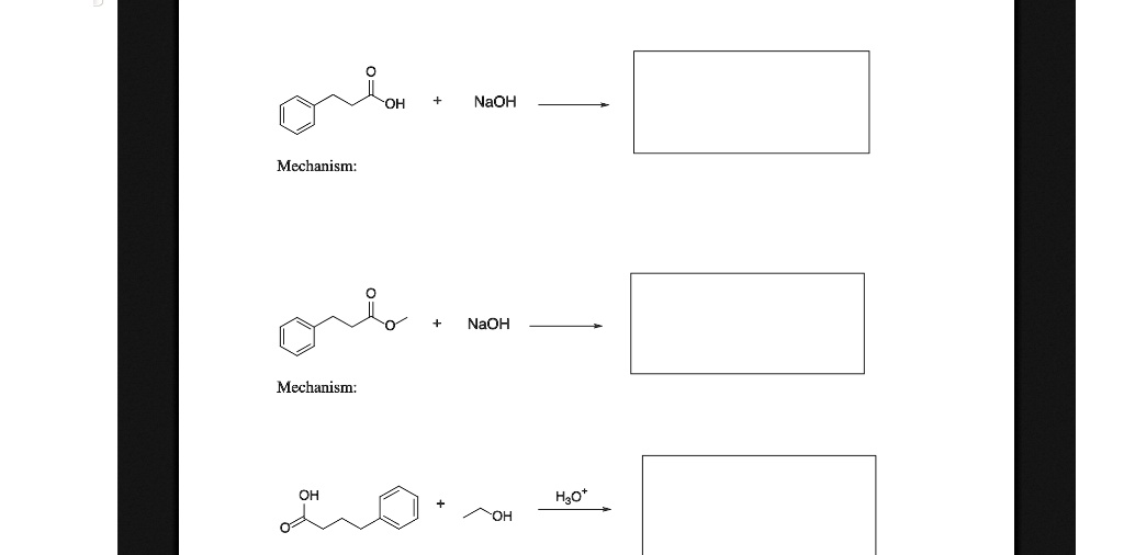 SOLVED: NaOH OH Mechanism: NaOH Mechanism: OH
